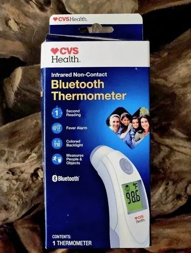CVS Health Infrared Non Contact Bluetooth Thermometer Fever Alarm 1 Sec ...