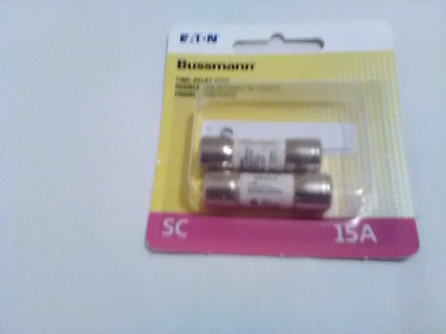 Bussman Time-Delay Fuses BP/SC-15 15 Amp (2 Fuses) | eBay