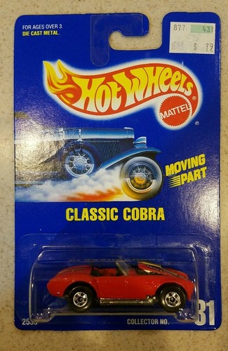 Hot Wheels Old Bluecard Series #31 Classic Cobra in Red 1/64 scale ...