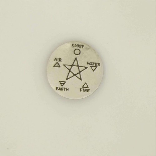 ENGLISH PEWTER - ELEMENTS - LAPEL PIN BADGE PAGAN WICCA | eBay