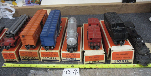 Lionel Train 2036 locomotive Engine Tinder Caboose Tank Car 027 ...