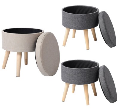 Round Storage Ottoman for sale | eBay