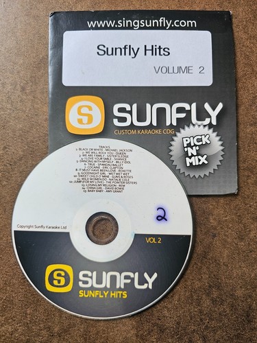 SF002 SUNFLY KARAOKE CDG VERY RARE, NOT SOLD IN THE USA LOT UK | eBay