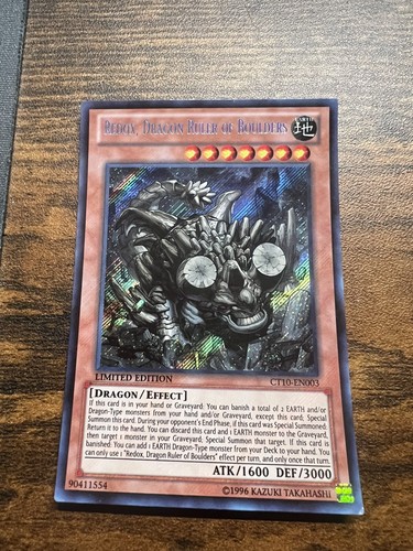 YUGIOH Redox, Dragon Ruler Of Boulders CT10-EN003 Secret Rare NM | eBay
