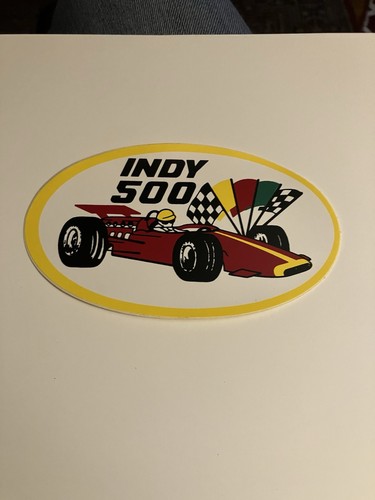 Vintage Indy 500 Decal. Decal NOS 4 3/4” X 2 3/4”. | eBay