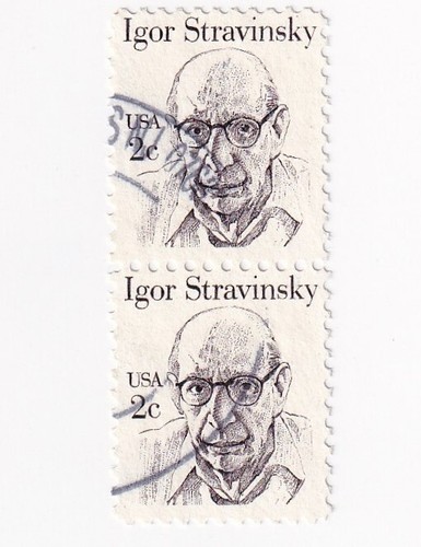 STAMP SCOTT 1845 "Igor Stravinsky" 2 CENT 1982 USED VERT PAIR | eBay