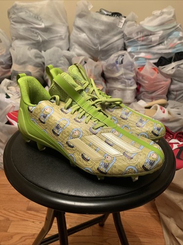 Adidas Adizero 12.0 Simpsons Treehouse of Horror Football Cleats Sz11 ...