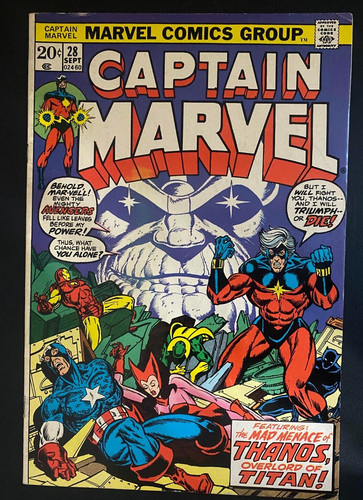 Captain Marvel Volume 1 #28 (Marvel Comics September 1973) | eBay