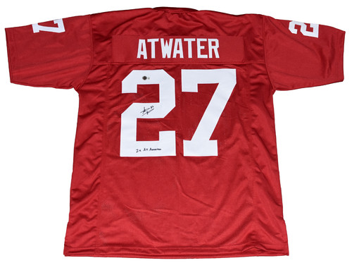 STEVE ATWATER SIGNED ARKANSAS RAZORBACKS #27 JERSEY BECKETT W/ 2x ALL ...