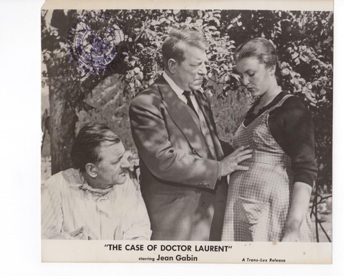 Jean Gabin, Nicole Courcel," The Case Of Doctor Laurent " Vintage Movie ...