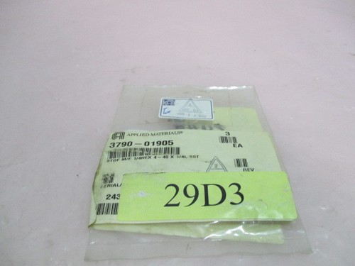 3 AMAT 3790-01905, STDF M/F 1/4HEX 4-40 x 1/4L SST. 419397 | eBay