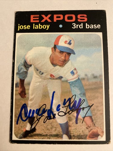 JOSE LABOY 1971 Topps #172 Autographed SIGNED Card MONTREAL EXPOS | eBay
