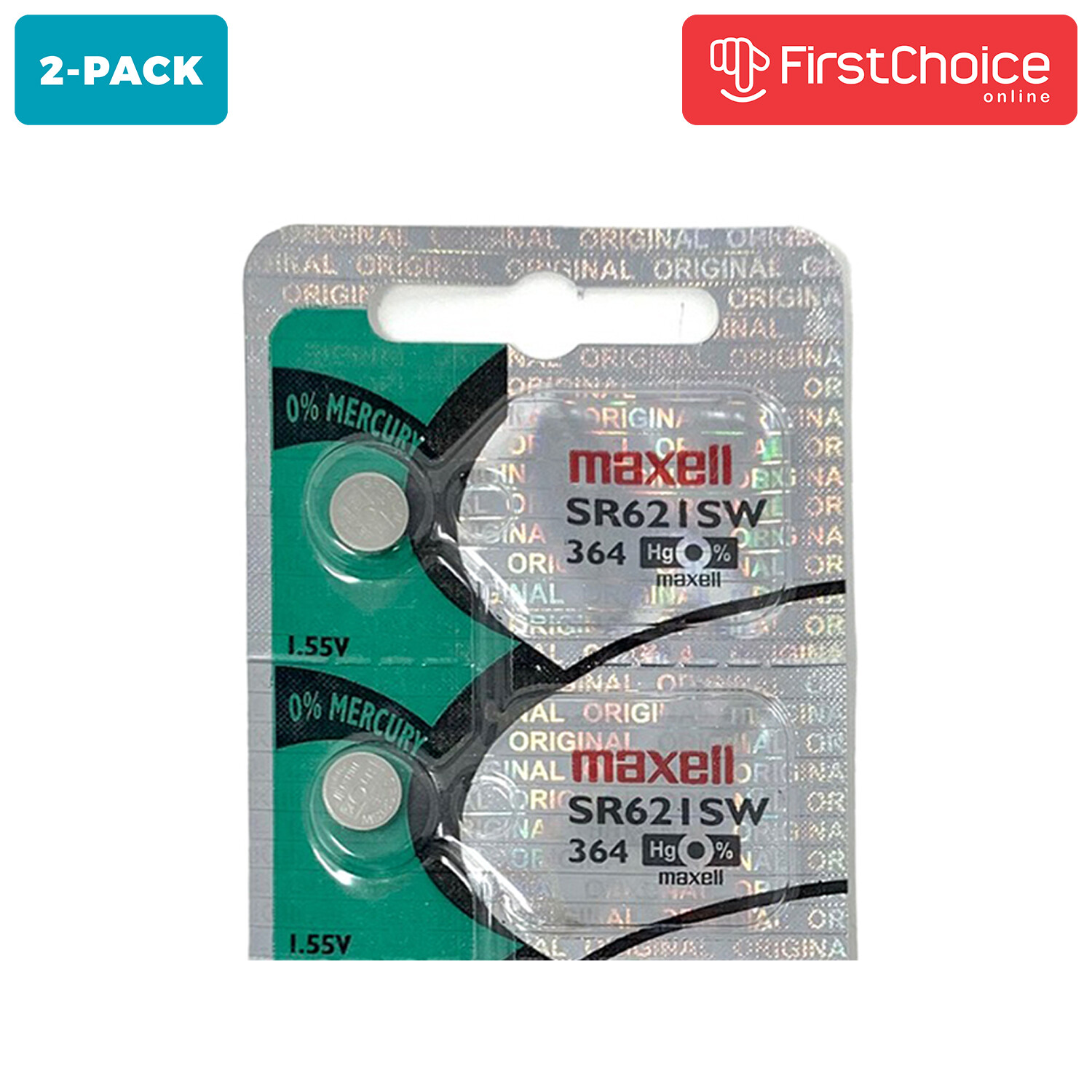 Genuine Panasonic Silver Oxide Watch Battery SR621SW (364)1.55V Made in ...