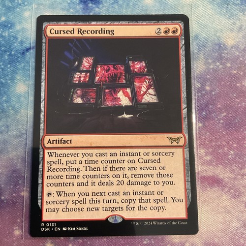 Cursed Recording (REGULAR) x1 - MTG Duskmourn: House of Horror DSK #131 ...