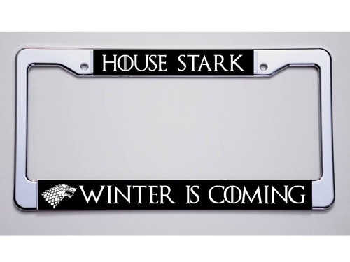 GAME OF THRONES FANS! "HOUSE STARK/WINTER IS COMING"LICENSE PLATE FRAME ...