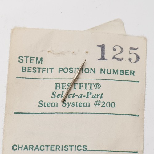 Benrus BB-BA / ETA 900 Watch Winding (1) Stem Part Bestfit 200/125 New ...