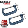 2x Heavy Duty G Clamp 6 Inch 150mm G-Clamps with Copper Screw with ...