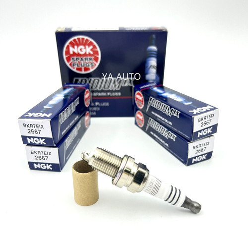 Set of 4 Genuine NGK 2667 Iridium IX Spark Plugs BKR7EIX | eBay
