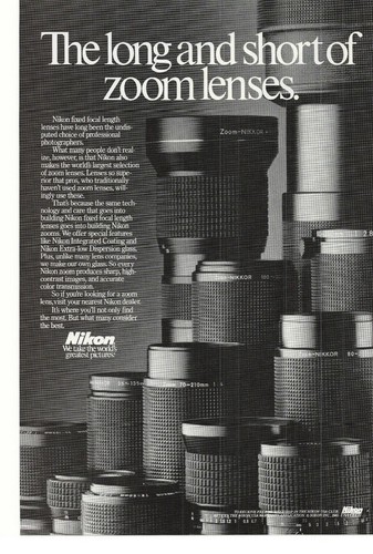 1985 Nikon Camera Lenses Advertisement | eBay