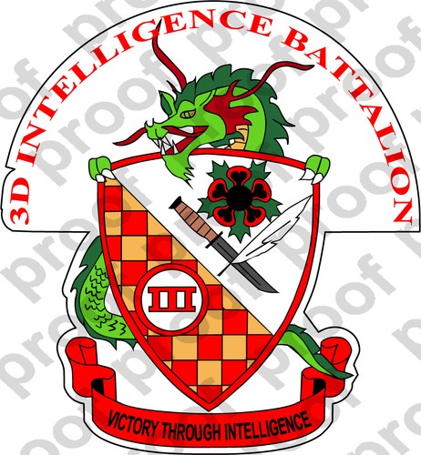 STICKER USMC UNIT 3rd Intelligence Battalion ooo USMC Lisc# 20187 | eBay