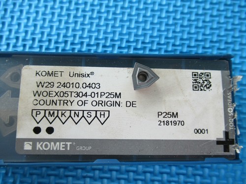 Komet W2924010.0403 Grade P25M Lot of 9 inserts F44 | eBay