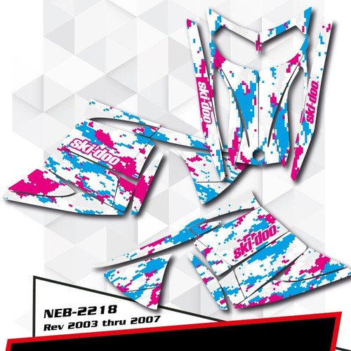 GRAPHIC DECALS STICKERS WRAP KIT FOR SKI-DOO REV MXZ SUMMIT GTX 03-07 ...