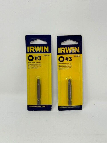 * IRWIN * INSERT BITS ' SQUARE RECESS POWER BIT ' "LOT OF 2 " #3 | eBay