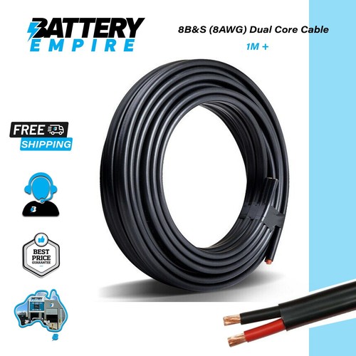 8 B&S Dual Core Cable (8AWG) - 1 metre | eBay Australia