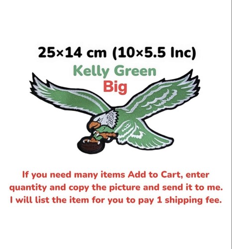 NFL Philadelphia Eagles Logo Patch sport Embroidery , Iron , Sewing on ...