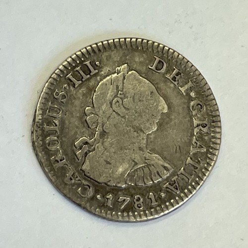 Spain Charles III Silver 1/2 Half Reale 1781 Coin | eBay