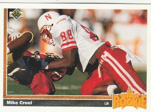 FREE SHIPPING-MINT-1991 Upper Deck #4 Mike Croel Denver Broncos ROOKIE ...