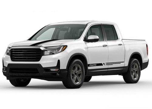 Graphic Car Hood Side Sticker Decal Kit For Honda Ridgeline Racing ...