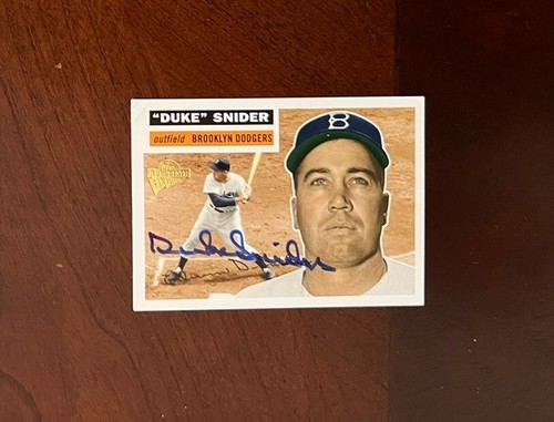 2004 TOPPS ALL-TIME FAN FAVORITES DUKE SNIDER AUTOGRAPH NO COA | eBay