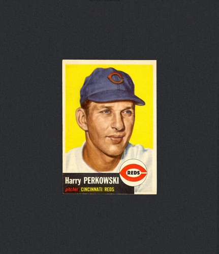1953 Topps Harry Perkowski #236 - RARE Hi # - Cincinnati Reds - EX | eBay