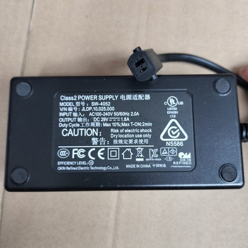 Switching Power Adapter Model SW-4052 29V 1.8A Power Supply JLDP.10.025 ...