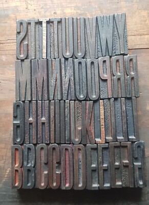 Wooden Letter Printing Blocks for sale | eBay