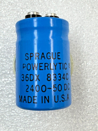 Sprague Powerlytic 36DX Capacitor 2400uF-50DC | eBay