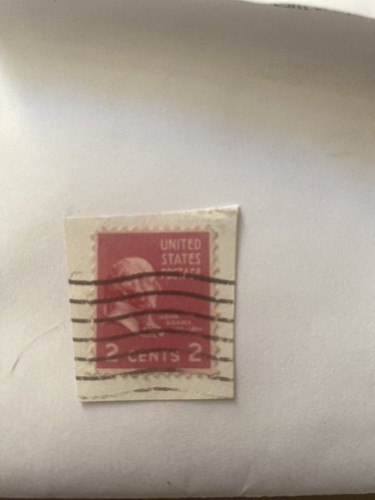 Vintage Rare 1938 John Adams 2 Cent US Postage Stamp Red | eBay