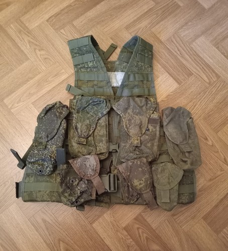Tactical vest Russian army 6Sh-117 with pouches, from Ratnik set, camo ...