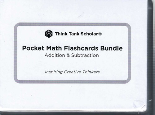 Think Tank Scholar Pocket Math Flashcards Bundle Addition & Subtraction ...
