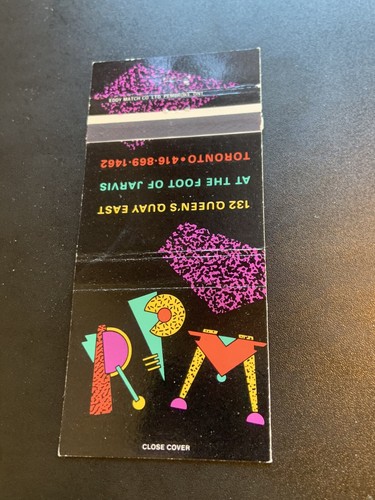 Vintage Canada Matchbook: “RPM” Toronto | eBay