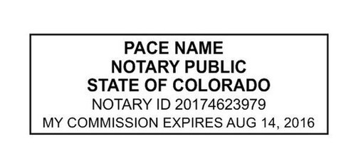 INSERT - CUSTOM- Rectangul Self-Inking NOTARY SEAL RUBBER STAMP RUBBER ...