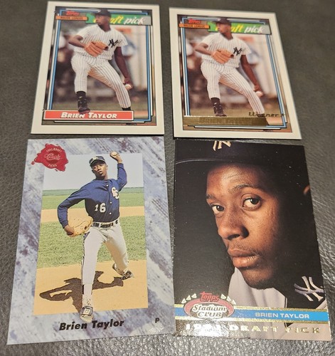 Brien Taylor Rookie Lot Of 4 Topps Gold Stadium Club Classic 1991 1992 ...