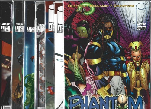 PHANTOM GUARD NEAR SET / LOT OF 7 - PREVIEW #1 BOTH COVERS #3 #4 #5 #6 ...