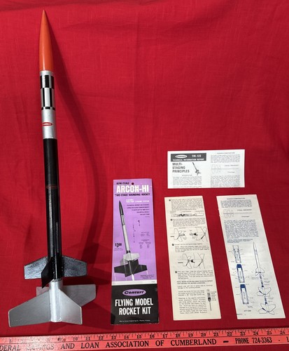 Centuri Harcon-Hi Rocket Model 1972 Built Specs Manual KC-3 Estes ...