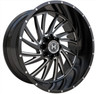 4 NEW 26x14 Hardcore HC19 Wheels Gloss Black Milled 8x6.5 8x165 Dodge ...