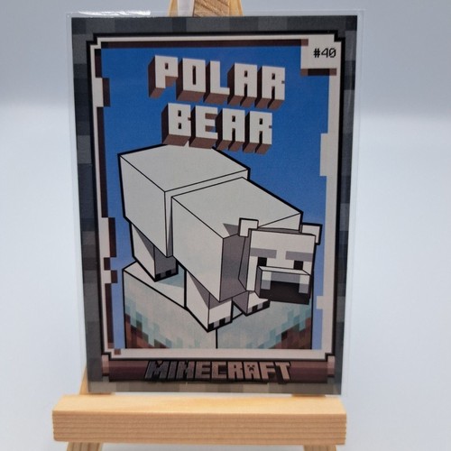 Panini Minecraft Mojang Trading card - Polar Bear #40 Stone Parallel | eBay