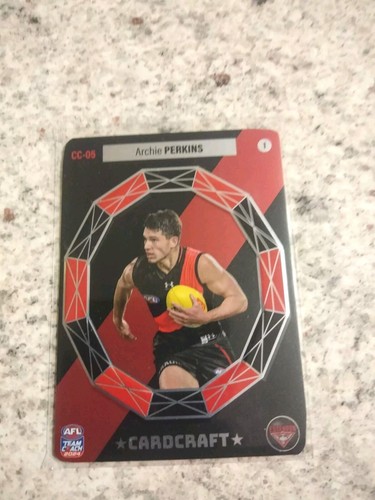 2024 AFL Teamcoach Archie Perkins Card Craft #1/CC-05 Essendon Bombers ...