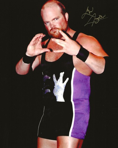 ECW CW ANDERSON Autographed Color 8x10 WWE TNA ROH AEW MLW Wrestling w ...