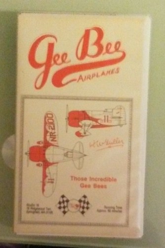 GEE BEE AIRPLANES those incredible gee bees VHS VIDEOTAPE | eBay
